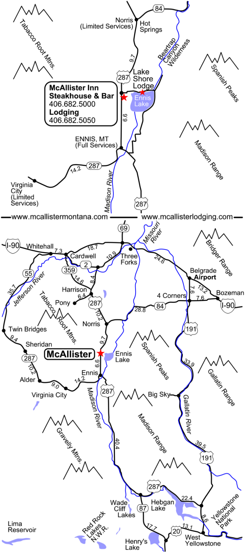 Explore McAllister Inn: The Local's Guide to the Area Map